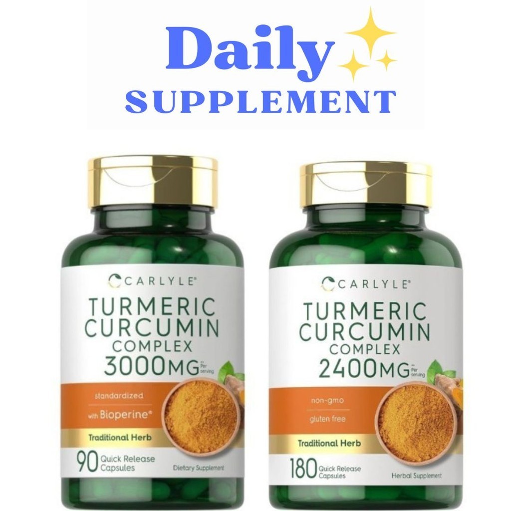 Jual Carlyle Turmeric Curcumin Complex with Bioperine 3000mg -90 ...