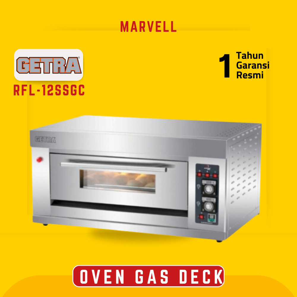 Jual Oven Gas 1 Deck 2 Tray Getra Rfl 12ssgc Rfl-12ssgc Oven Deck Roti ...