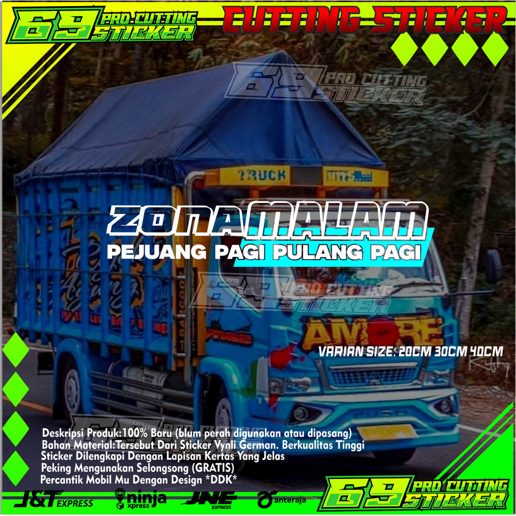Jual Stiker kaca bismillah cutting variasi kaca mobil pickup truk ...