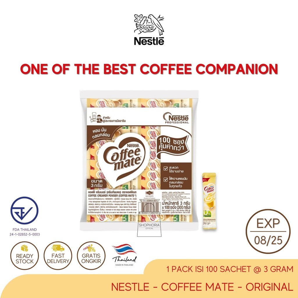 Jual Nestle Coffee Mate Instant Creamer Kemasan Sachet 1 Pack Isi 100 ...