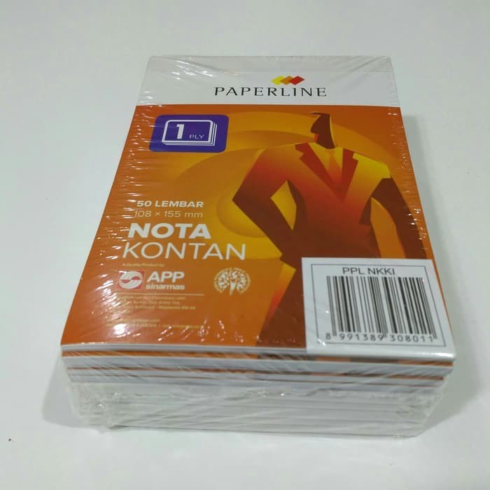 Jual Paperline Nota Kontan 1 Ply 50 Lembar 1 Pack/10 Pcs / Bon ...