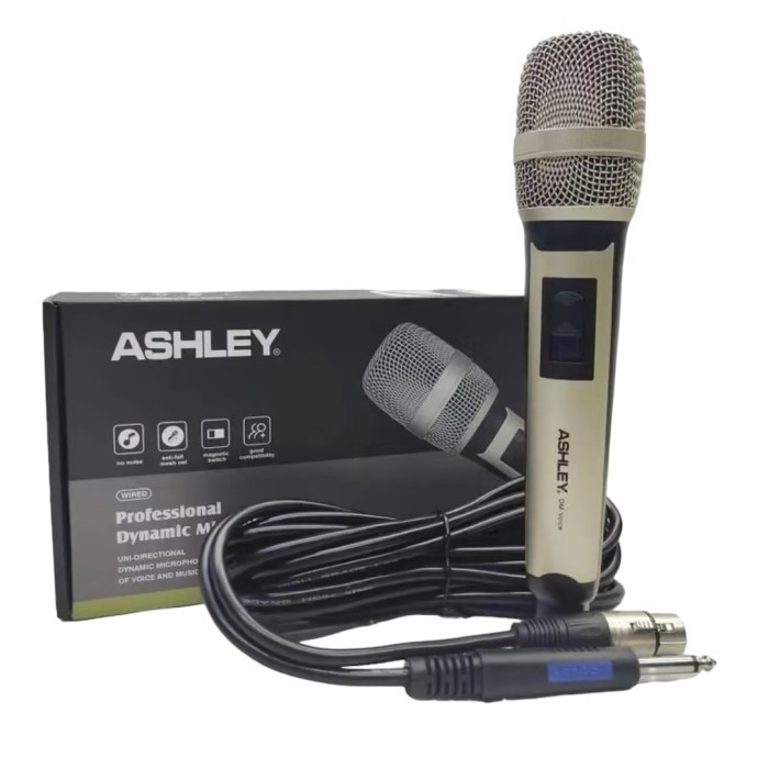 Jual Mic Kabel Ashley DM Voice Microphone Ashley dm voice Original ...