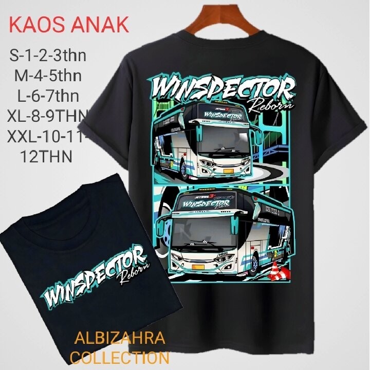 Jual baju anak asik bisa custom nama dan gambar kaos anak BUS ...