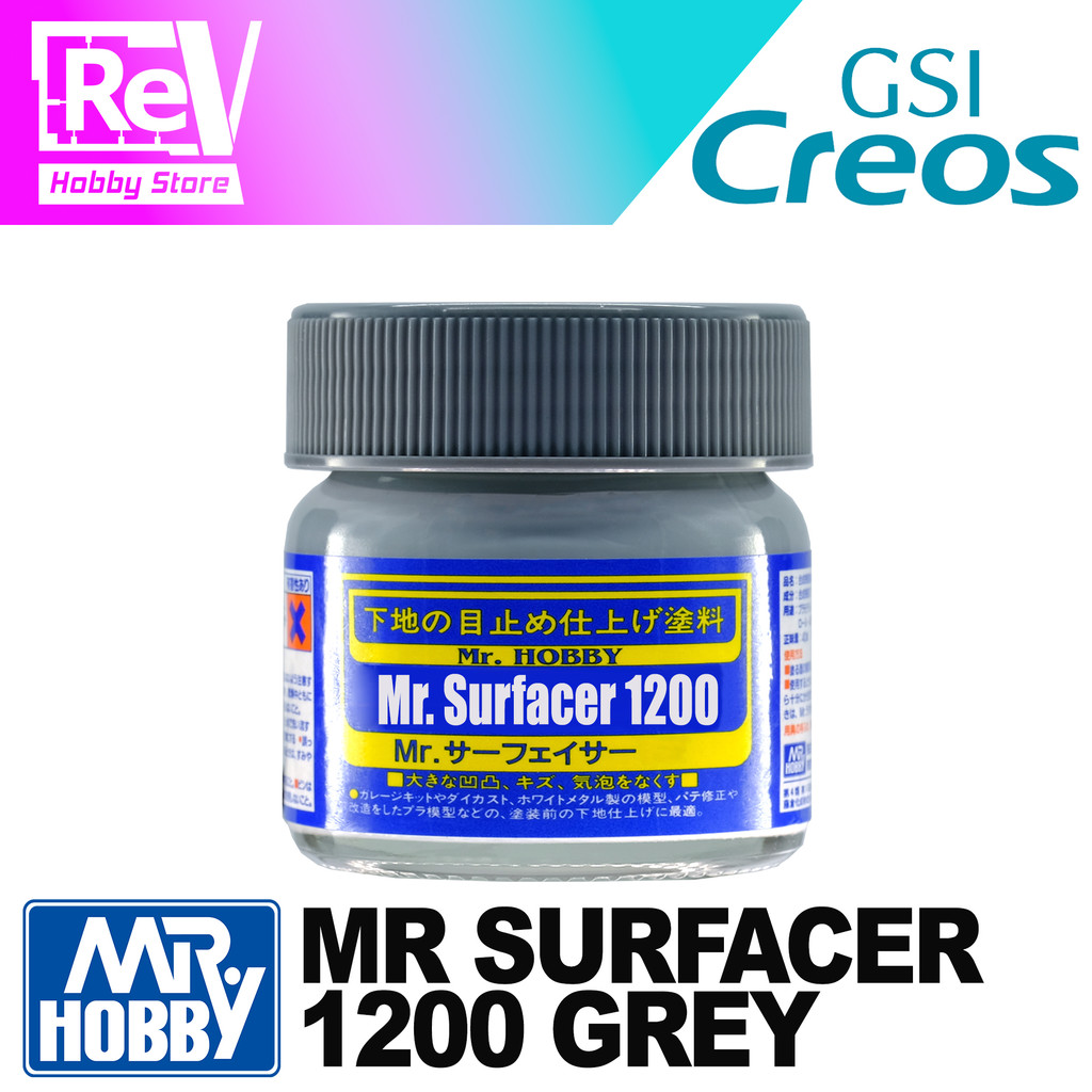 Jual MR SURFACER 1200 GREY CAT PRIMER GUNDAM MODEL KIT MG HG PG ...