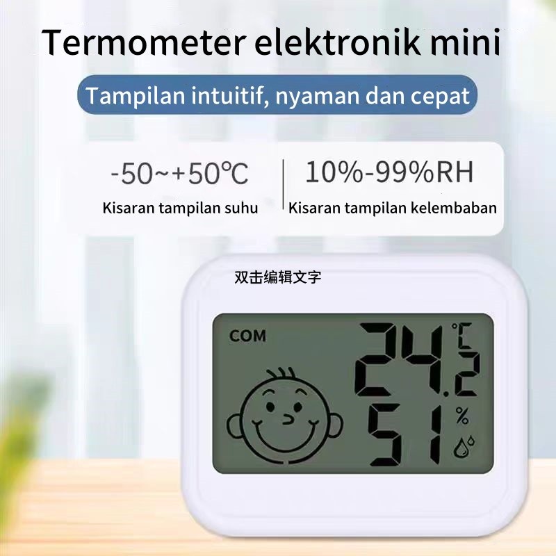 Jual Termometer digital/mini hygrometer/alat ukur suhu ruangan/layar ...