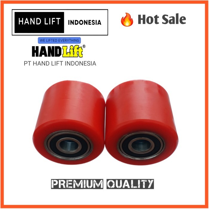 Jual roda hand pallet 3 ton PU 80 x 70 /3" | Shopee Indonesia
