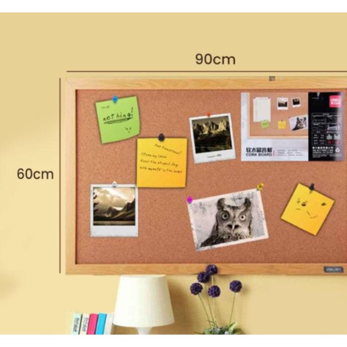 Jual papan dinding cork board bulletin board papan memo papan mading ...