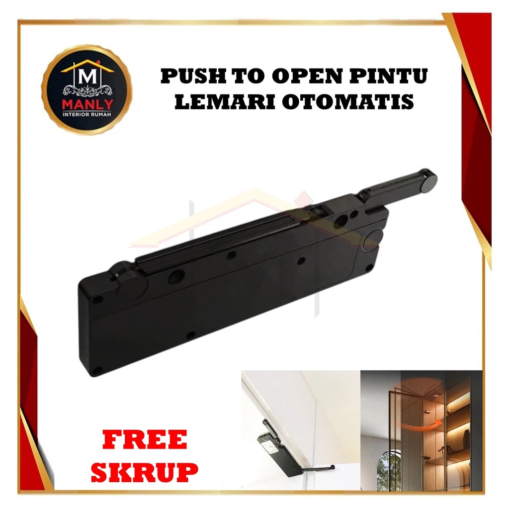 Jual Push to Open Pembuka Pintu Lemari Dorong One Touch Peredam Pintu ...