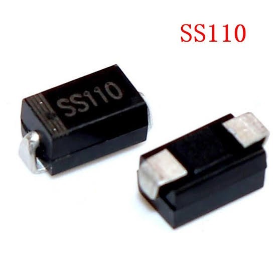 Jual DnG27 SS110 SR1100 Diode 1A 100V SMD Do-214AC SMA Dioda Schottky ...
