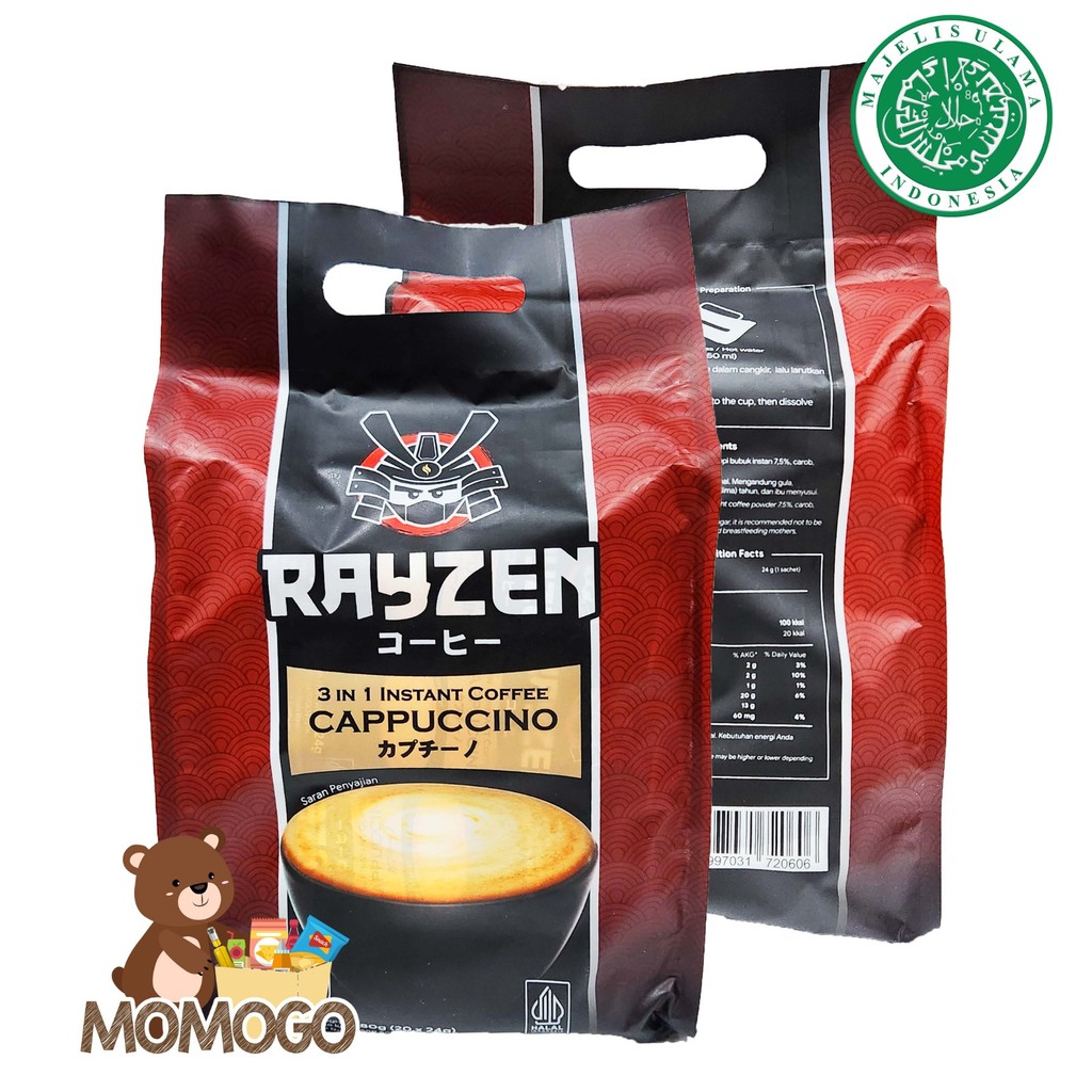 Jual RAYZEN CAPPUCCINO COFFEE 20X24GR | Shopee Indonesia