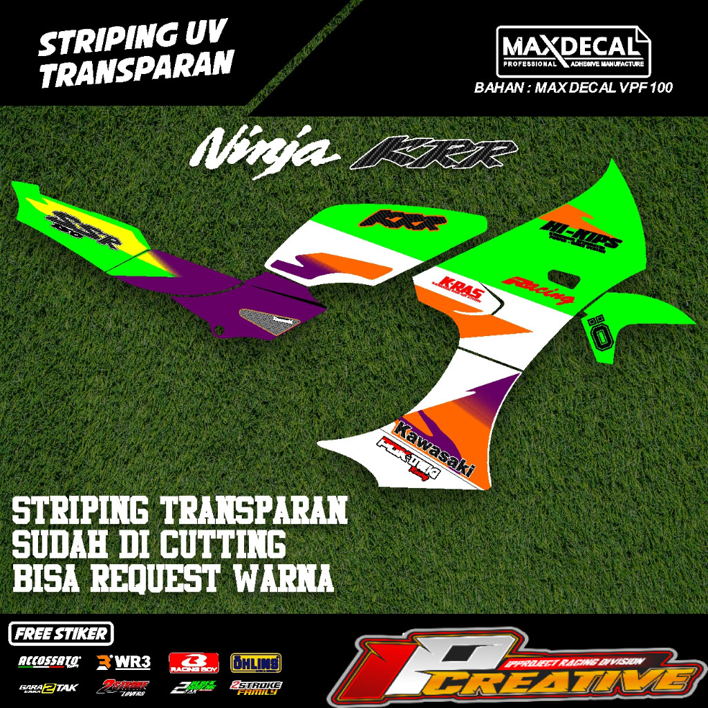 Jual STIKER STRIPING TRANSPARAN NINJA SSR FACELIFT MOTIF TERBARU Y-NNJ ...