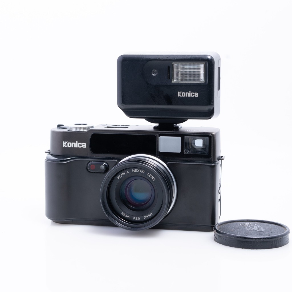 Jual Konica Hexar AF 35mm F2 with HX-14 Auto flash , Mint Condition ...