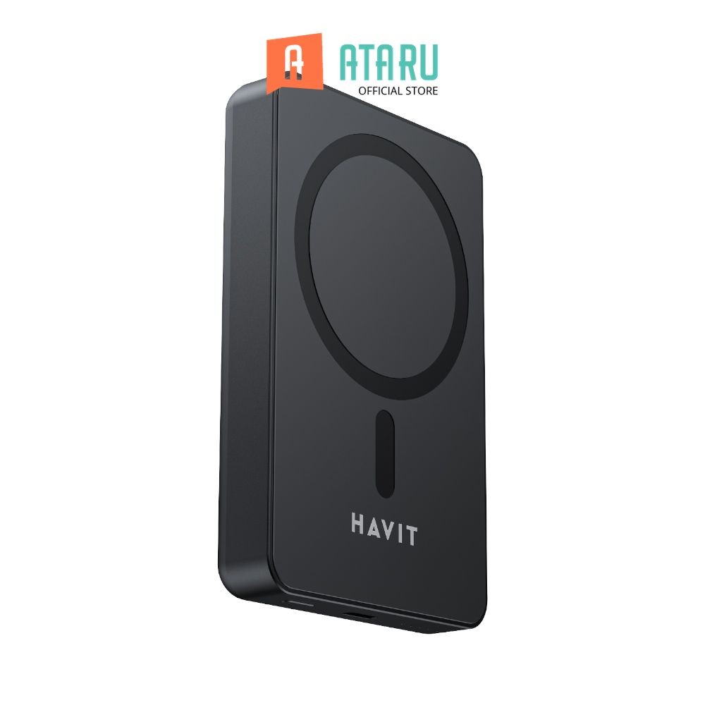 Jual Ataru Havit 10.000 Mah Powerbank Magsafe - Hitam Pengisi Daya ...