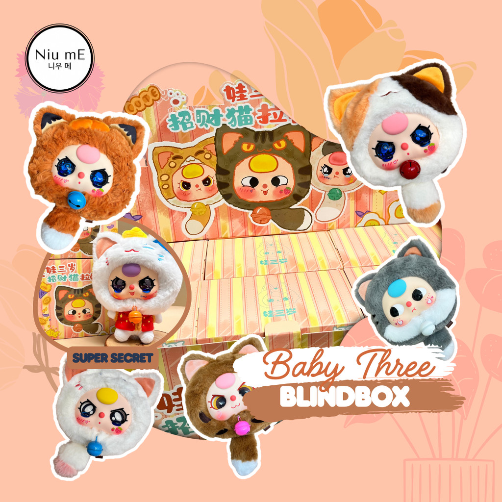 Jual [ORIGINAL] Baby Three Lucky Cat Blindbox SEALED | Shopee Indonesia