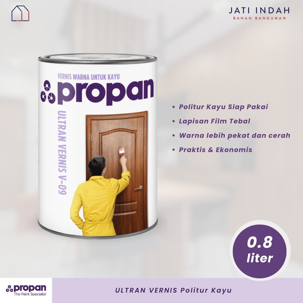 Jual Politur PROPAN ULTRAN VERNIS KAYU 0.8 Liter Siap Pakai Solvent ...