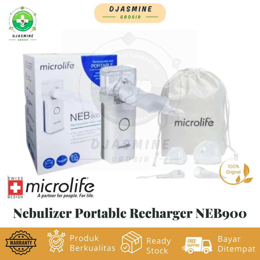 Jual Mesh Nebulizer Portable Microlife NEB 900 / NEB900 - Alat Uap ...