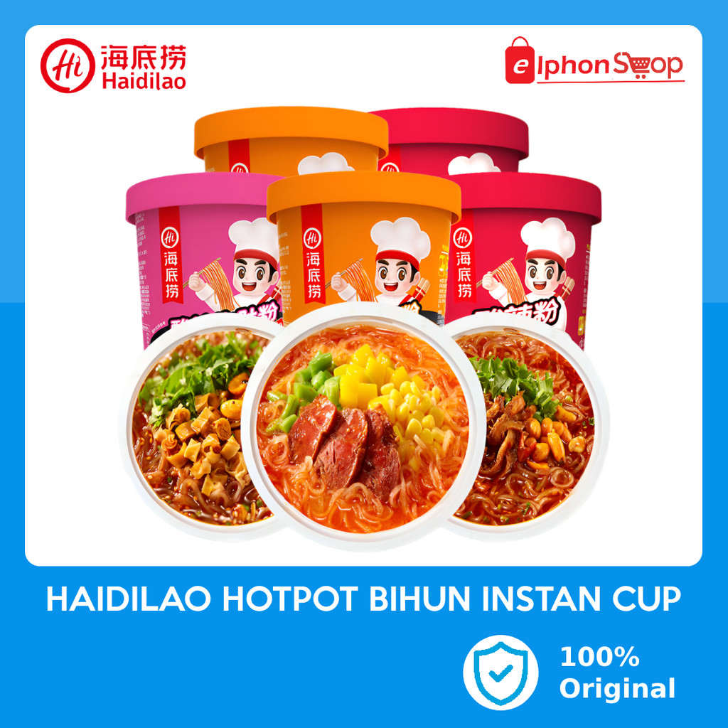 Jual HAIDILAO Mie Hotpot Instant Bihun Cup Premium Mie Beras Seduh ...