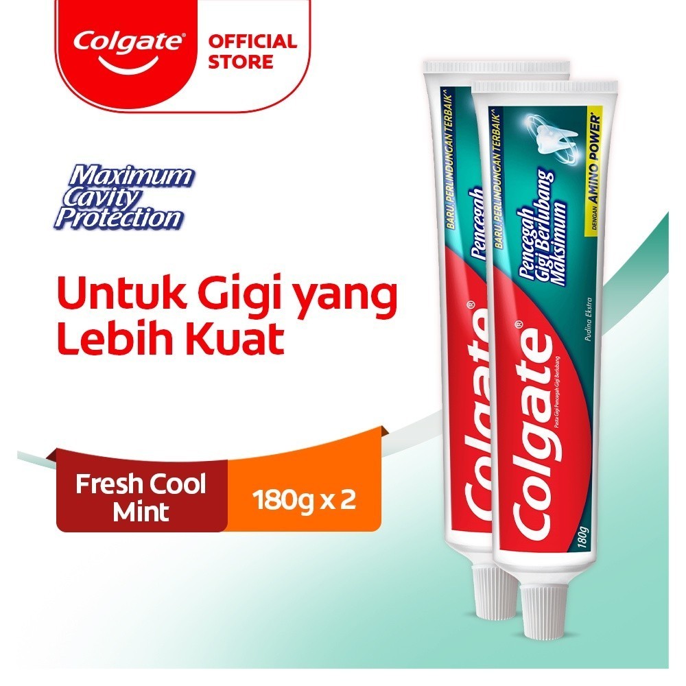 Jual Colgate Maximum Cavity Protection Fresh Cool Mint Toothpaste 180g ...