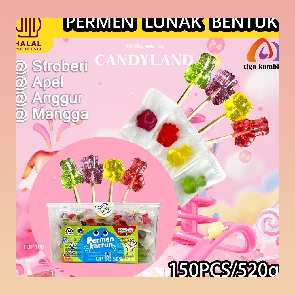 Jual [HALAL]520g/Box Snack Viral Permen Jelly Jajan Kekinian Permen ...
