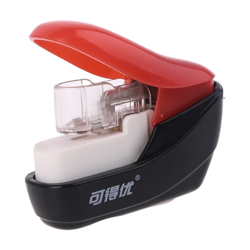 Jual No Staples Nail Free Stapler Mini Paper Book Binding Stapling ...
