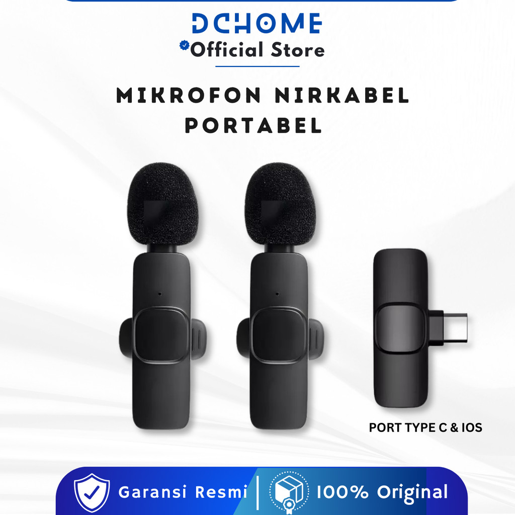 Jual MIC CLIP ON MICROPHONE TYPE C K8 YOUTUBER WIRELESS USB PLUS PACK ...