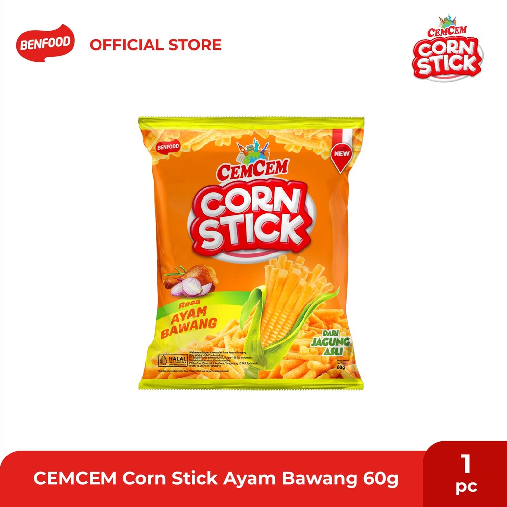 Jual Cemcem Corn Stick Ayam Bawang 60g | Shopee Indonesia