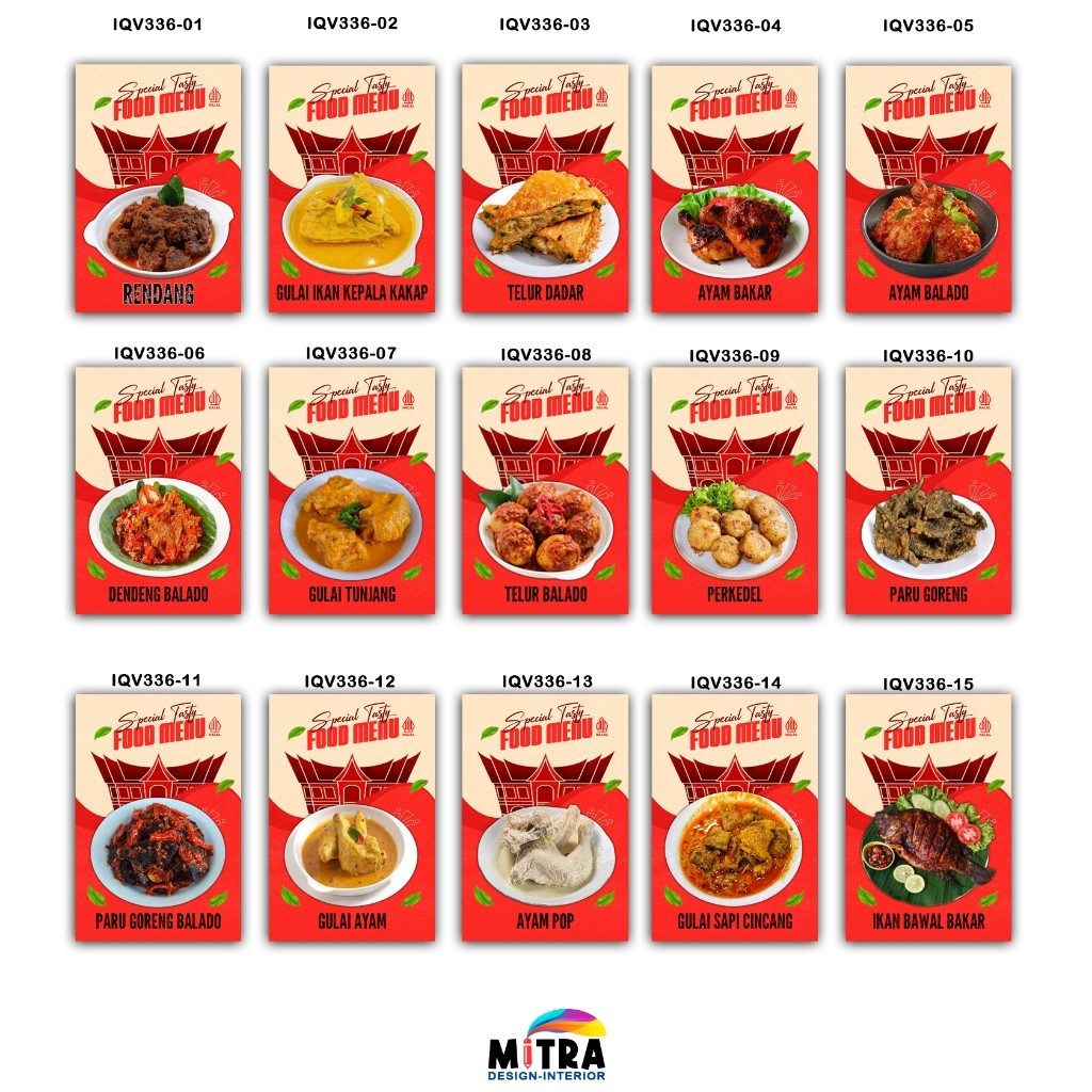 Jual Hiasan dinding rumah makan padang poster pajangan cafe nasi padang ...