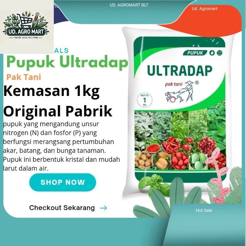 Jual Pupuk ULTRADAP Pak Tani 1KG – Pupuk Untuk Pertumbuhan Akar dan ...