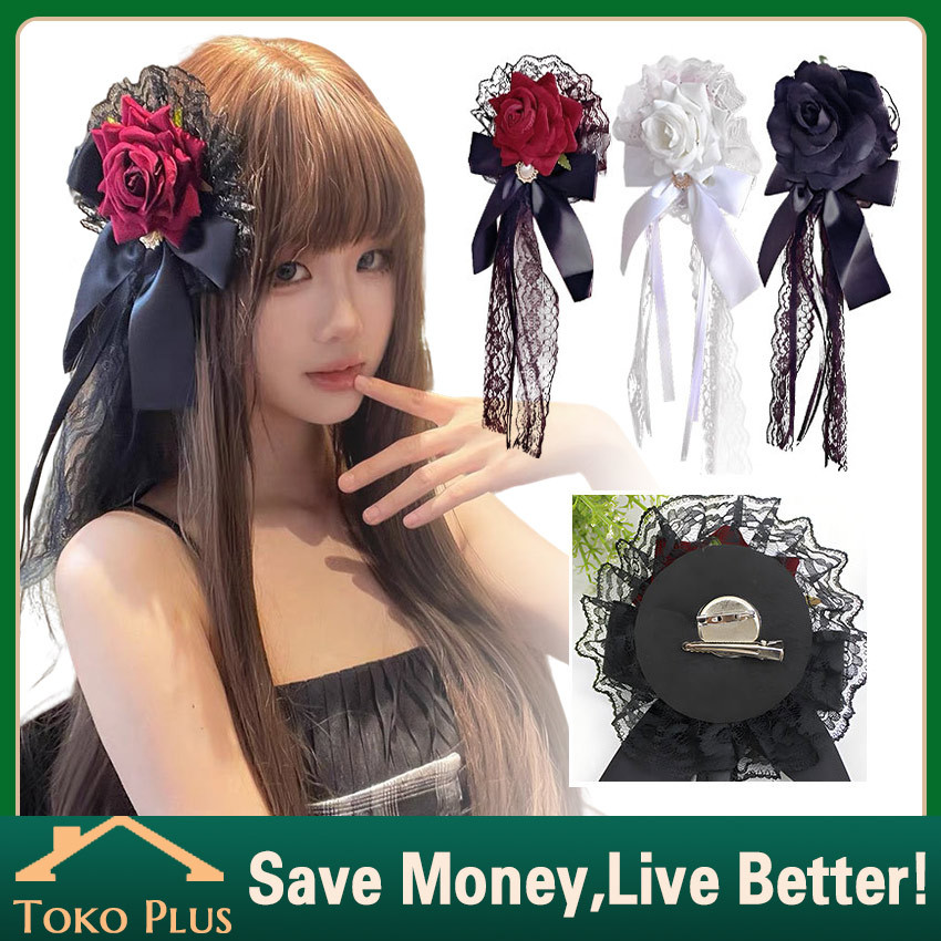 Jual Jepitan Rambut Lolita Gothic Cosplay Headpiece Rambut Wanita Ikat ...