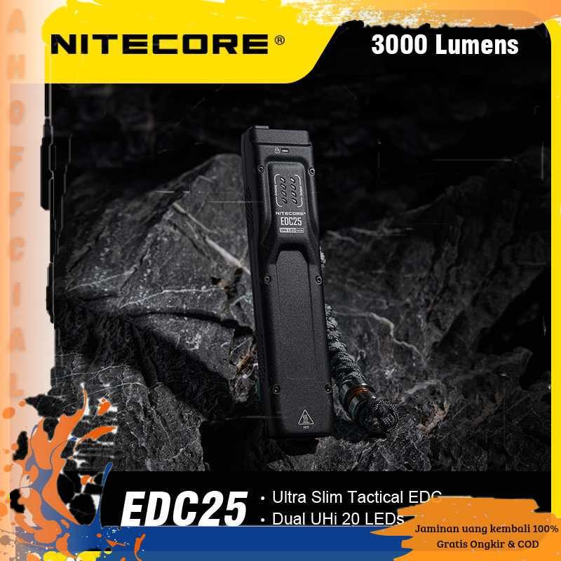 Jual AH - NITECORE Senter LED Flashlight Ultra Slim UHi 20 IP54 3000 Lumens - EDC25 | Shopee ...