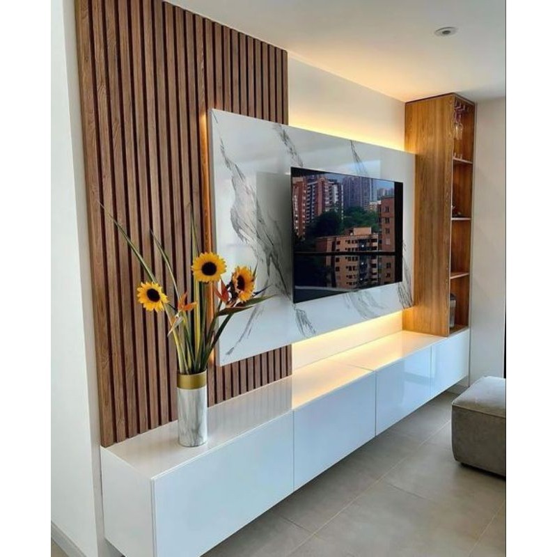 Jual BACKDROP TV,rak tv,lampu led backlight,uku,ukuran 240 x 120 cm ...