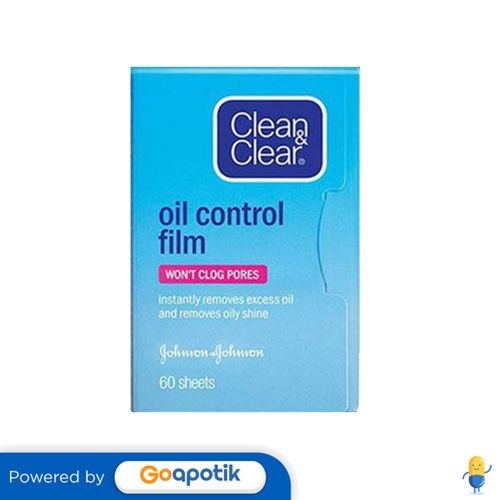 Jual Clean & Clear Oil Control Film Biru 60 Pcs | Shopee Indonesia