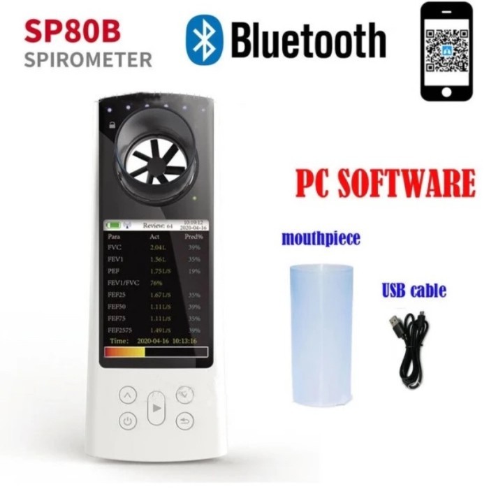 Jual Spiro Meter SP80B Contec Lung Monitor SP-80B SpiroMeter SP 80B ...