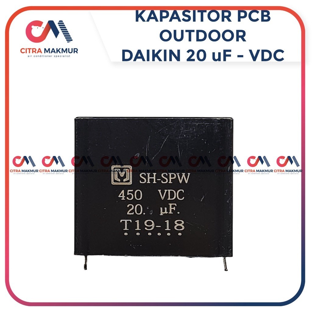 Jual Kapasitor Fan Outdoor AC inverter Daikin 20 uf Original Solder ...