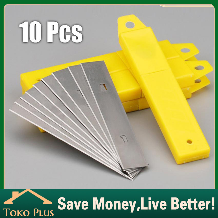 Jual 10 PCS Refill Mata Cutter Pisau Scraper / Kape Dinding pembersih ...