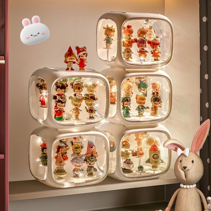 Jual Clear Acrylic Display Blind Box / Storage Stand Case Rak Display ...