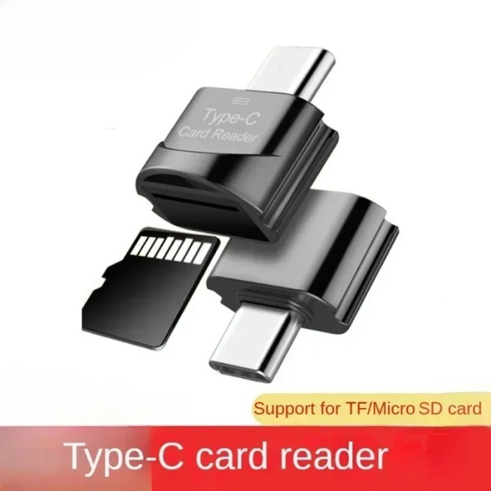 Jual Adapter Adaptor OTG Card Reader Type C Memory SD Card Dengan ...