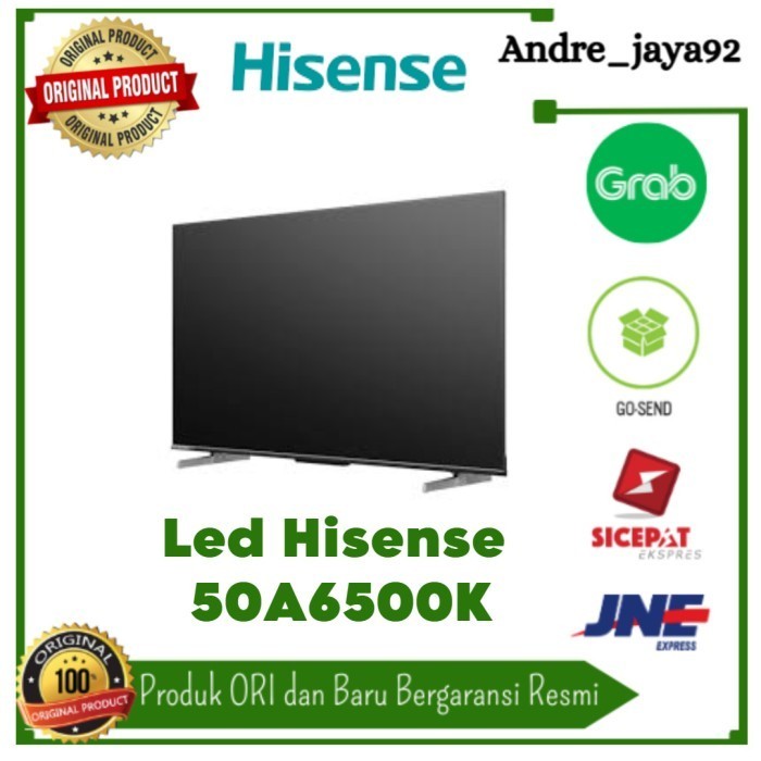 Jual Led Hisense Google TV 50 Inch 50A6500K / 50A6500 4K UHD Wifi Dolby ...