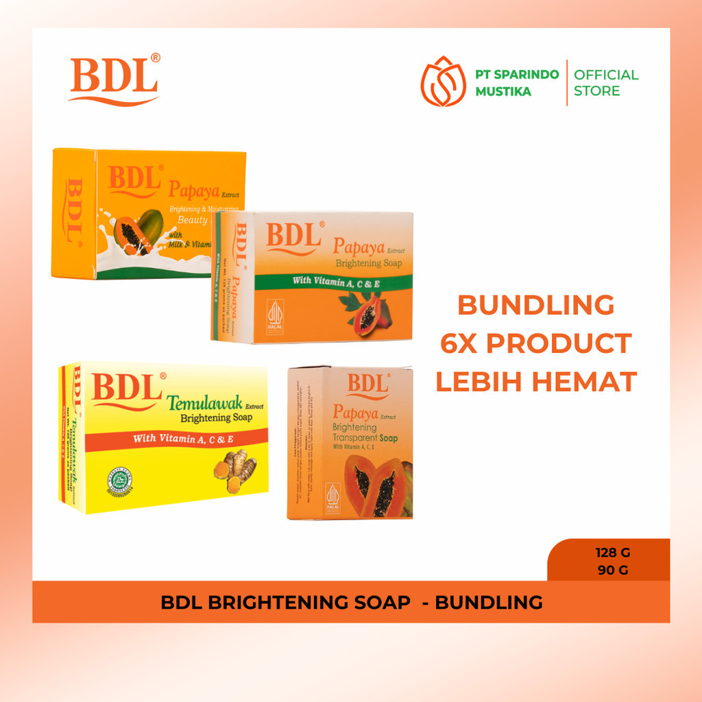 Jual BDL Brightening Soap 128gr x 6 pcs | Shopee Indonesia