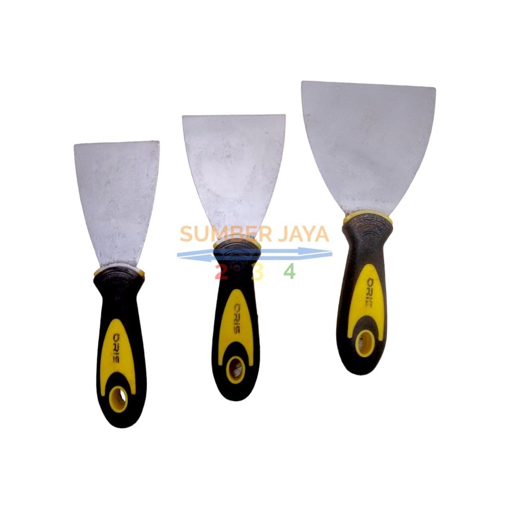 Jual kapi / Kape / Scraper 4 3 2,5 Gagang karet finishing cat brown ...