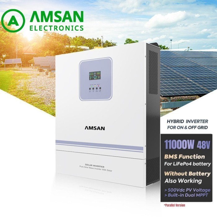 Jual Inverter AMSAN 11kW 48V 150A MPPT 90-500VDC GA Series Support ...