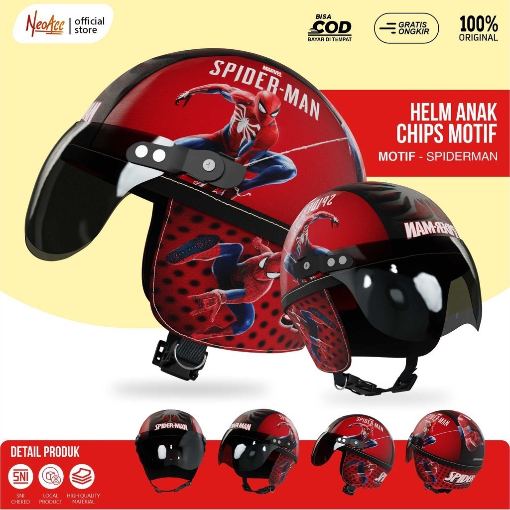 Jual Helm Anak Laki Laki Perempuan 1 - 5 Tahun Model Chips Premium ...