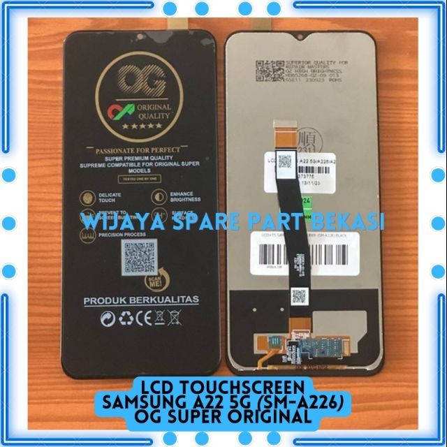 Jual LCD TOUCHSCREEN SAMSUNG A22 5G OG SUPER (SM-A226) BLACK | Shopee ...