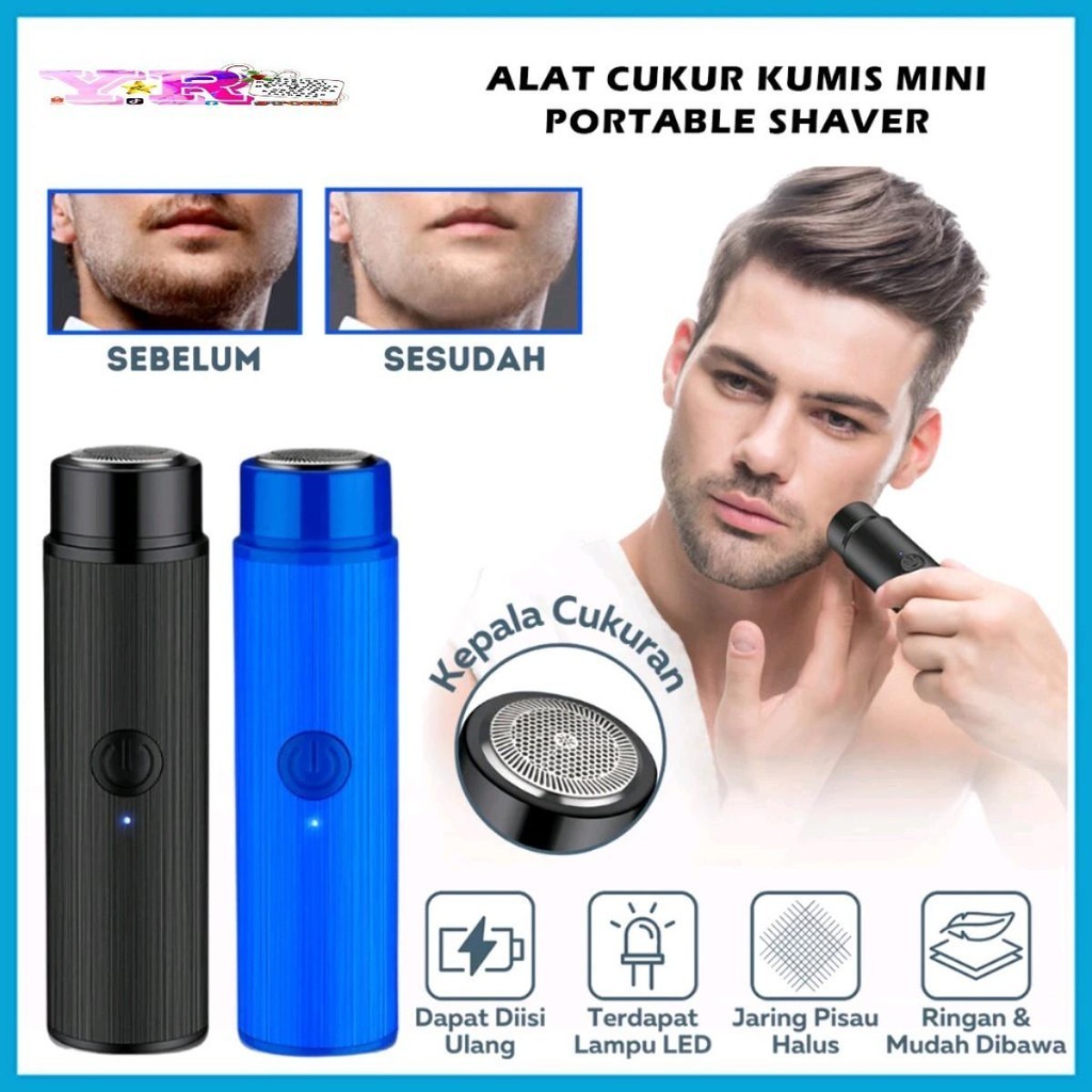 Jual Alat Cukur Elektrik Mini Portabel Rechargeable / Shaver USB ...
