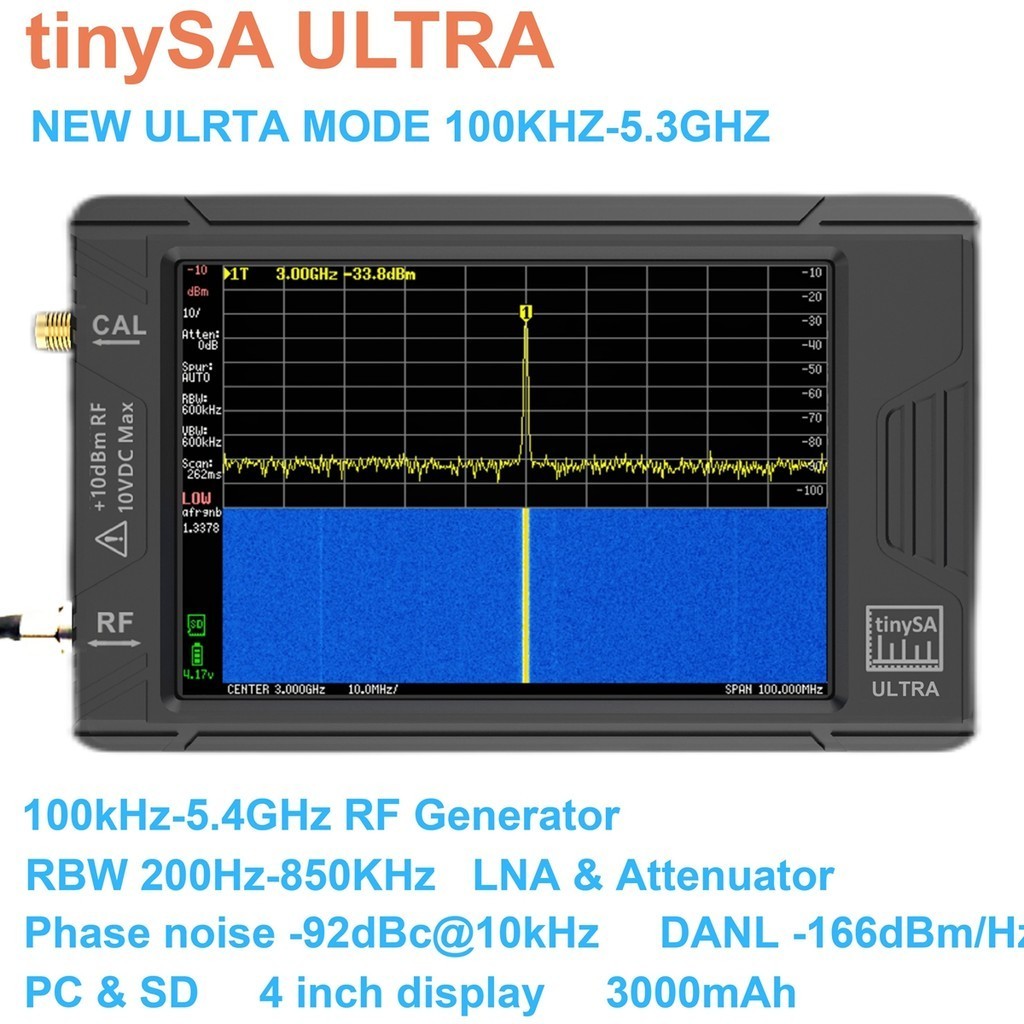 Jual color New Handheld Tiny Spectrum Analyzer ULTRA 100k-5.3GHz RF ...