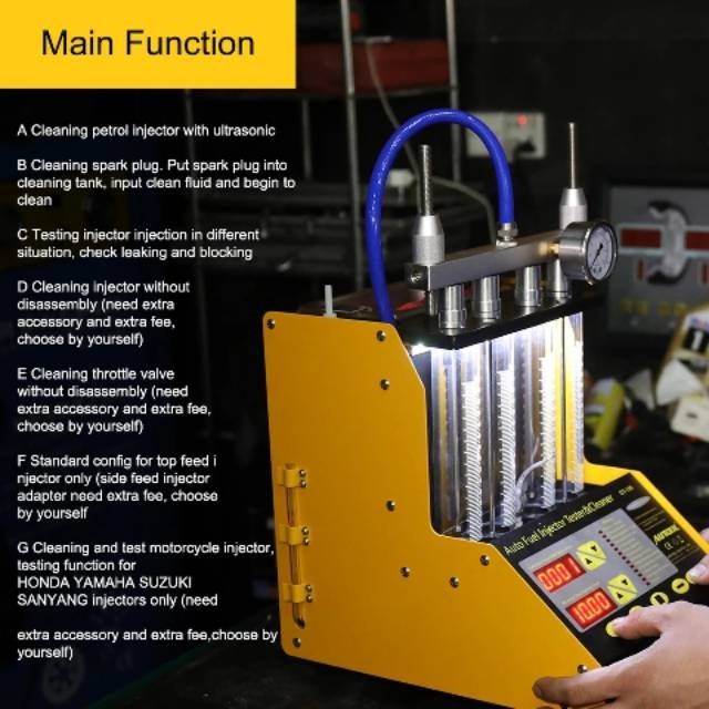 Jual AUTOOL CT150 car Injector Tester Ultrasonic Cleaning Auto Fuel ...