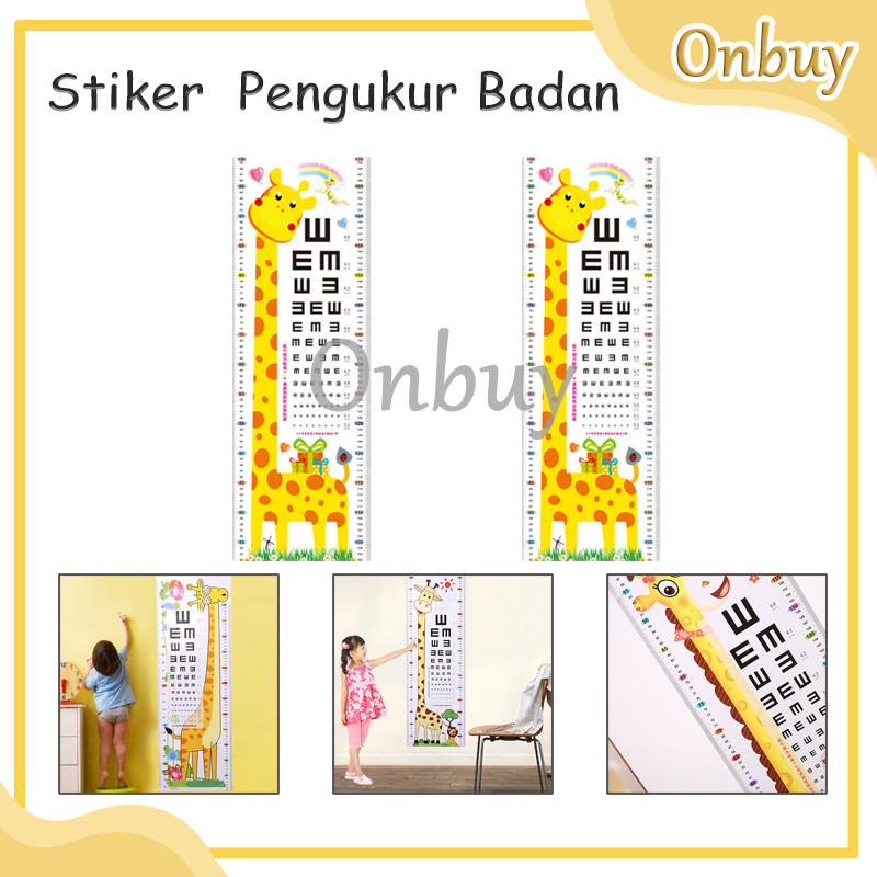 Jual Sticker Dinding Tinggi Badan Dinding Pengukur Anak Sticker Wall ...