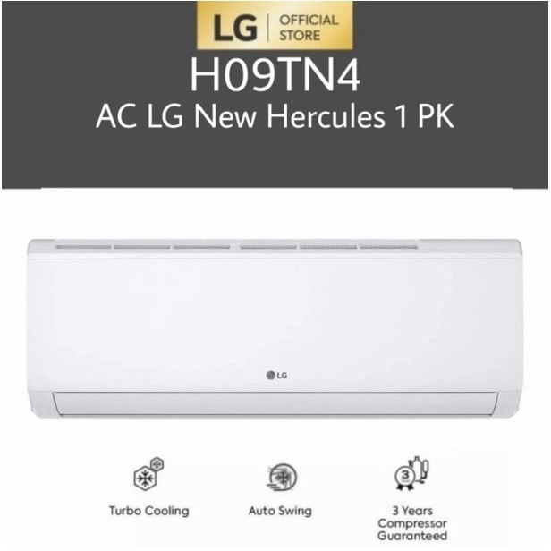 Jual PROMO TOKO LG AC 1PK 1 PK Hercules Turbo Cooling 780W H09TN4 H ...
