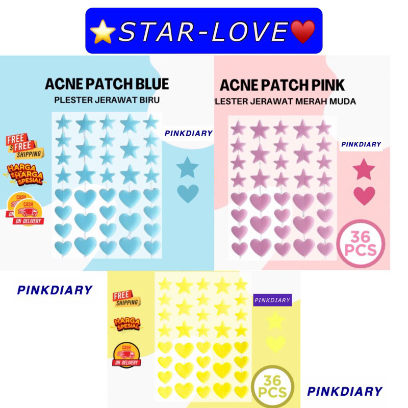 Jual Acne Patch Tempelan Jerawat motif Stiker Jerawat Colorful ...