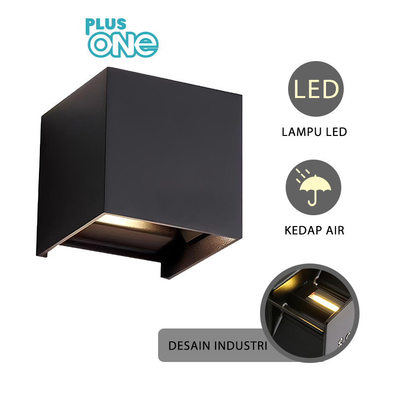 Jual Plusone - Lampu dinding anti air 6 Watt / Lampu pagar outdoor ...